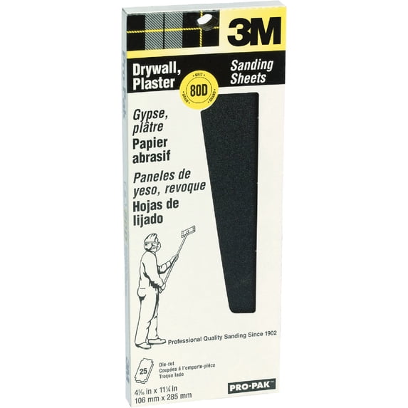 3M Pro-Pak Drywall Sandpaper - Pack of 8 - Walmart.com