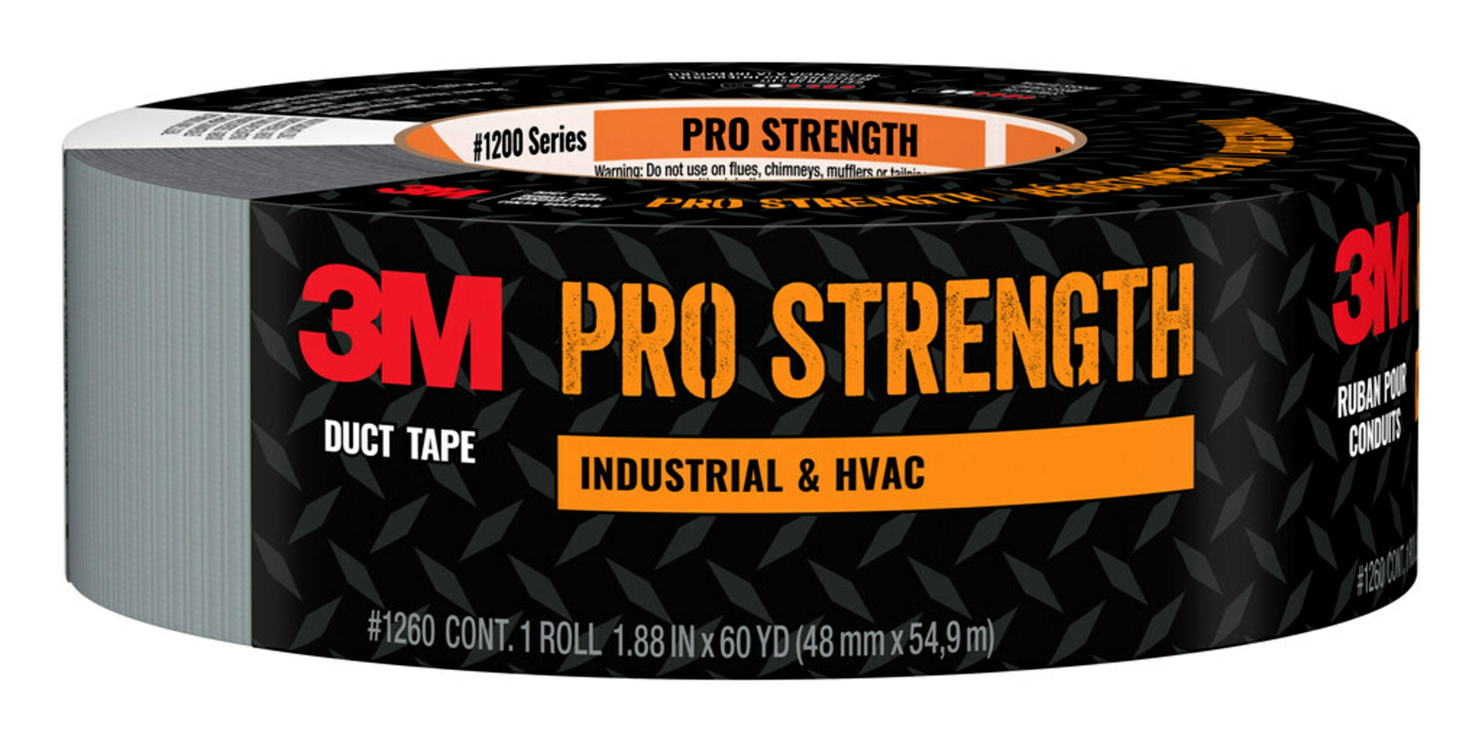 3M Pro Strength Duct Tape, 1.88 in x 60 yd, Gray, 1 Roll/Pack - Walmart.com