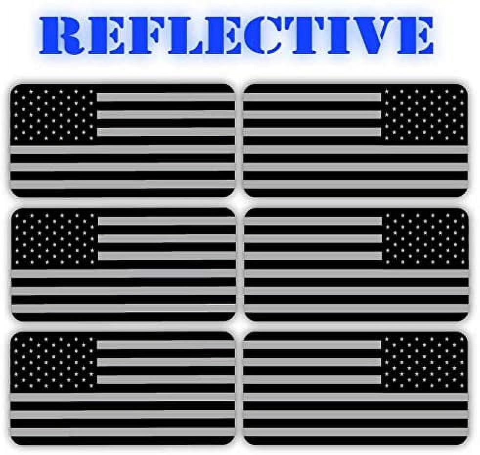 3M REFLECTIVE Stealthy Flag Hard Hat Stickers | Black Ops Decals ...
