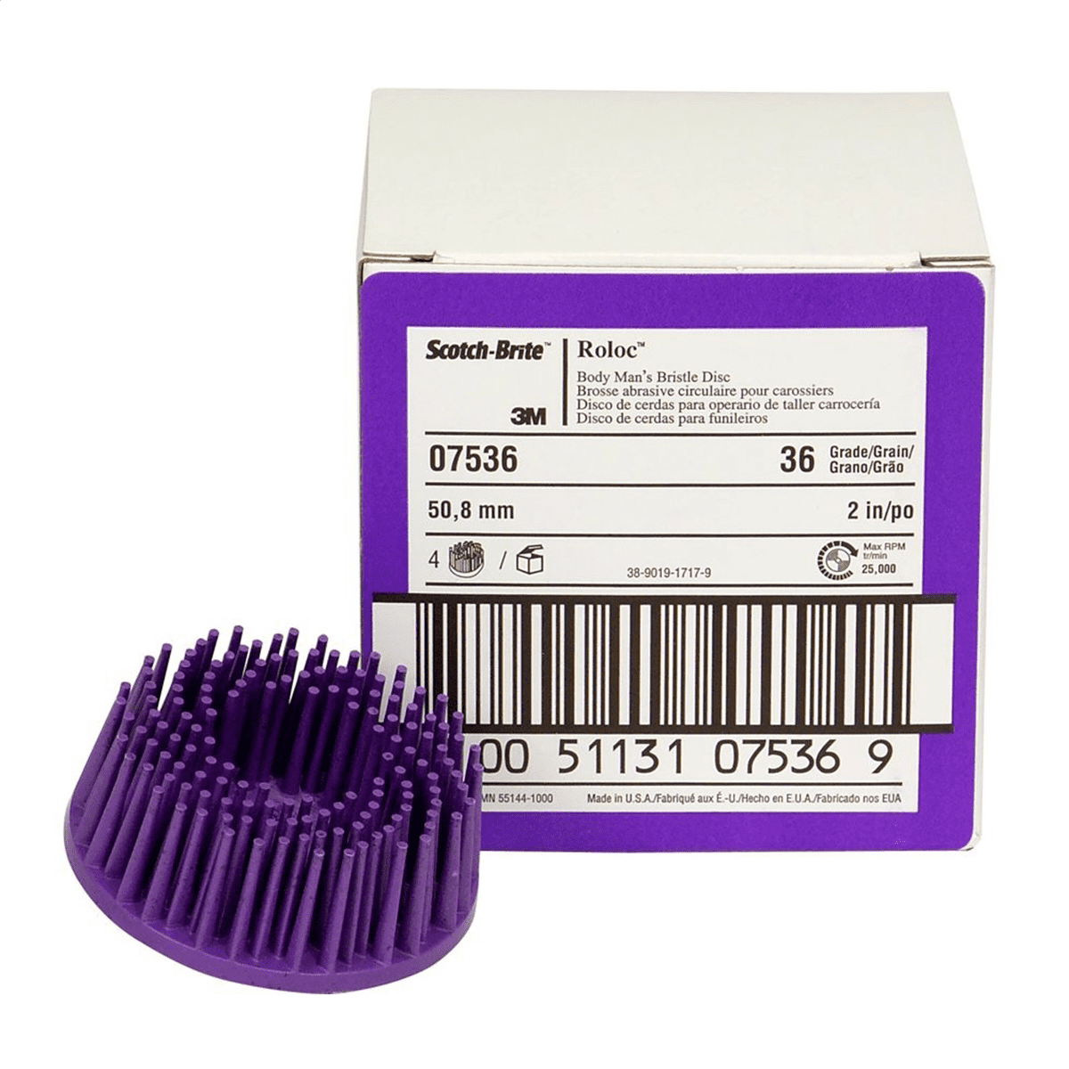 3M ROLOC BODY MAN'S BRISTLE DISC 4PK - Walmart.com