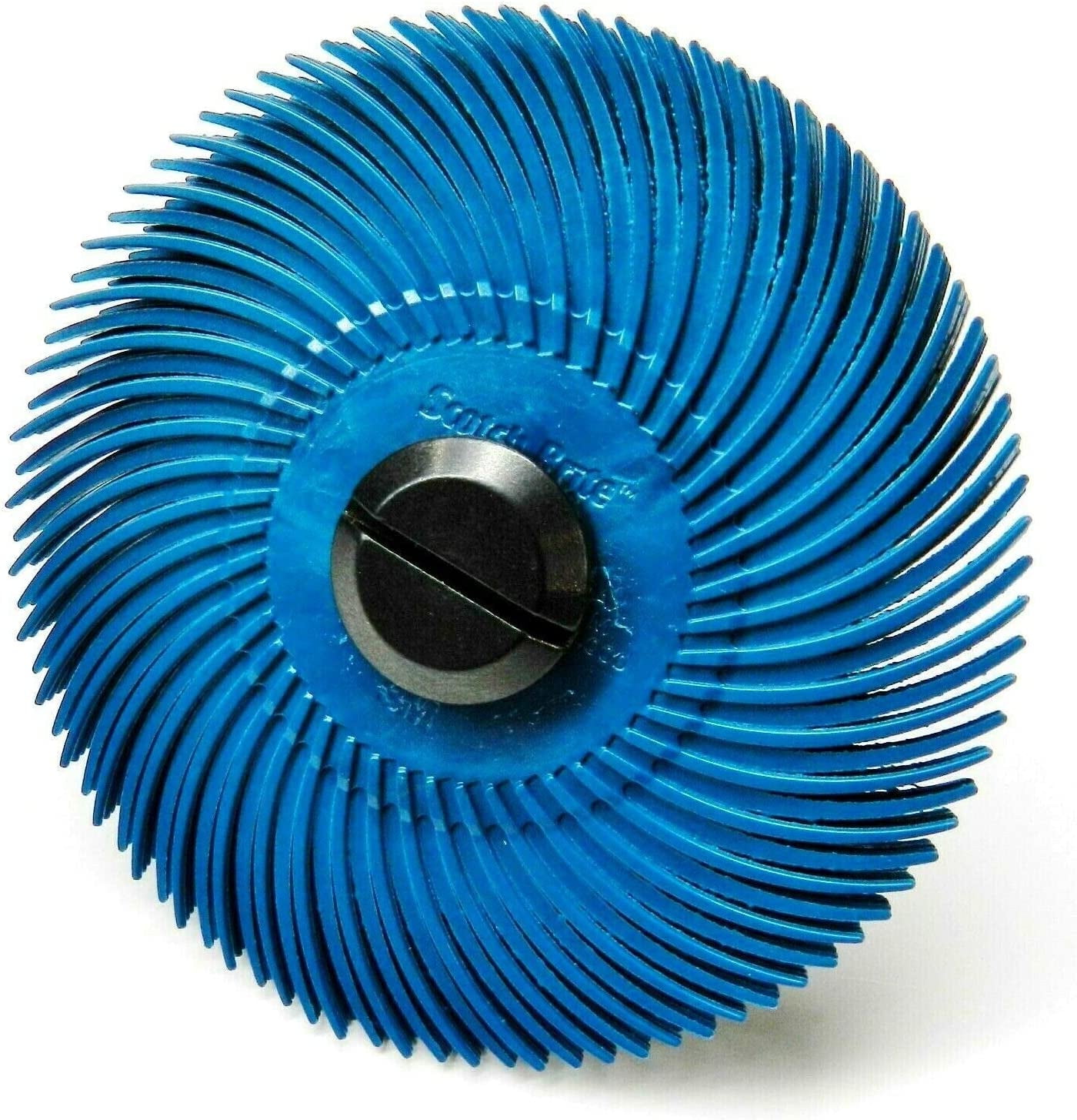 3M Radial Bristle Disc 3" 400 Grit Blue with 1/4" Mandrel 6 Brushes and ...
