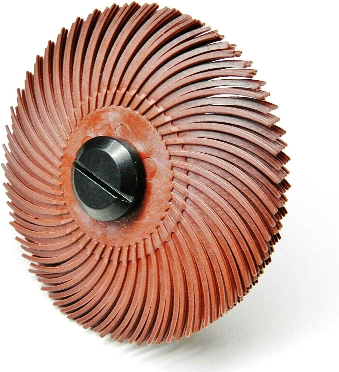 3M Radial Bristle Disc 3" Red 220 Grit with 1/4" Mandrel 6 Brushes and ...