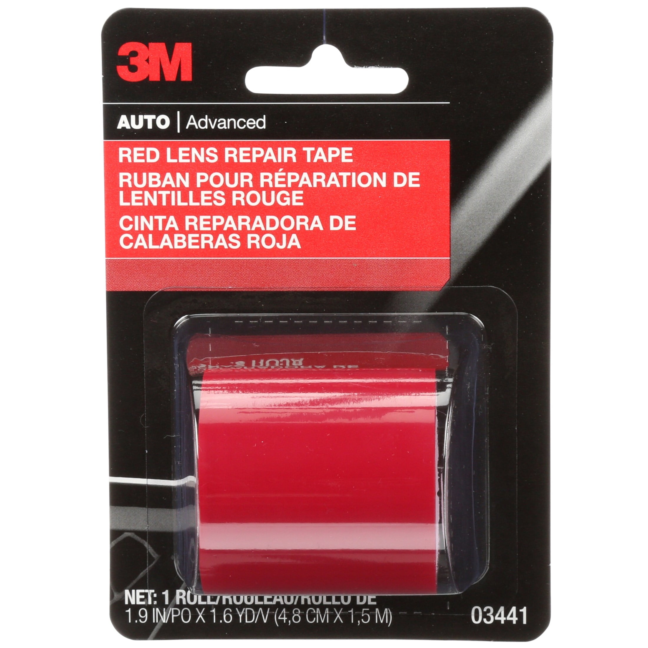 3M Red Lens Repair Tape, Automotive, 1.875" x 60", 1 Roll, 3441SRP ...