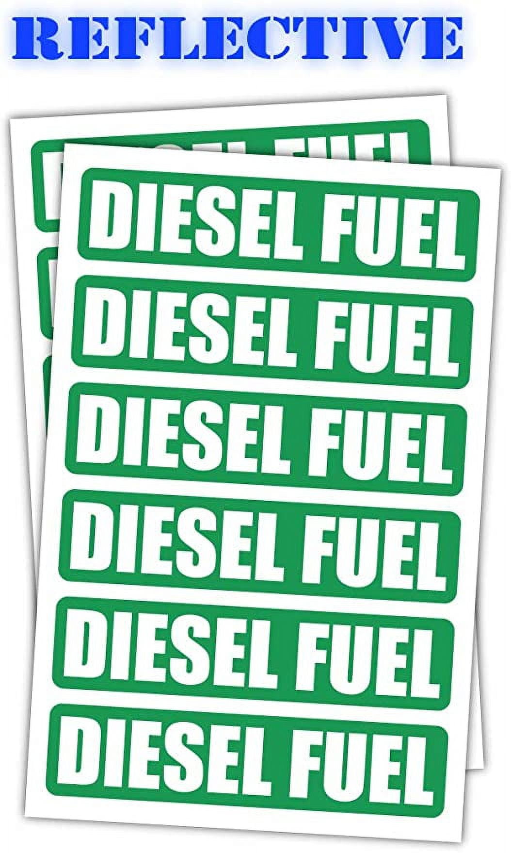 3M Reflective Diesel ONLY Gasoline ONLY Automotive Fuel Decals ...