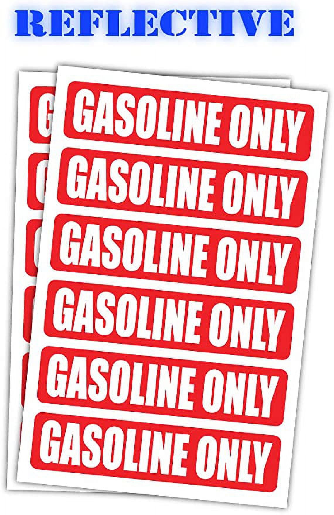 3M Reflective Diesel ONLY Gasoline ONLY Automotive Fuel Decals ...
