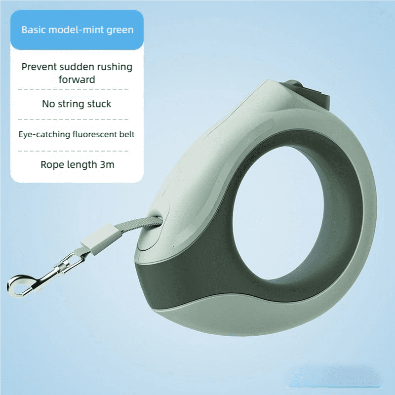 3M Retractable Dog Leash with LED Light - Wrist Strap, One-Button Brake ...