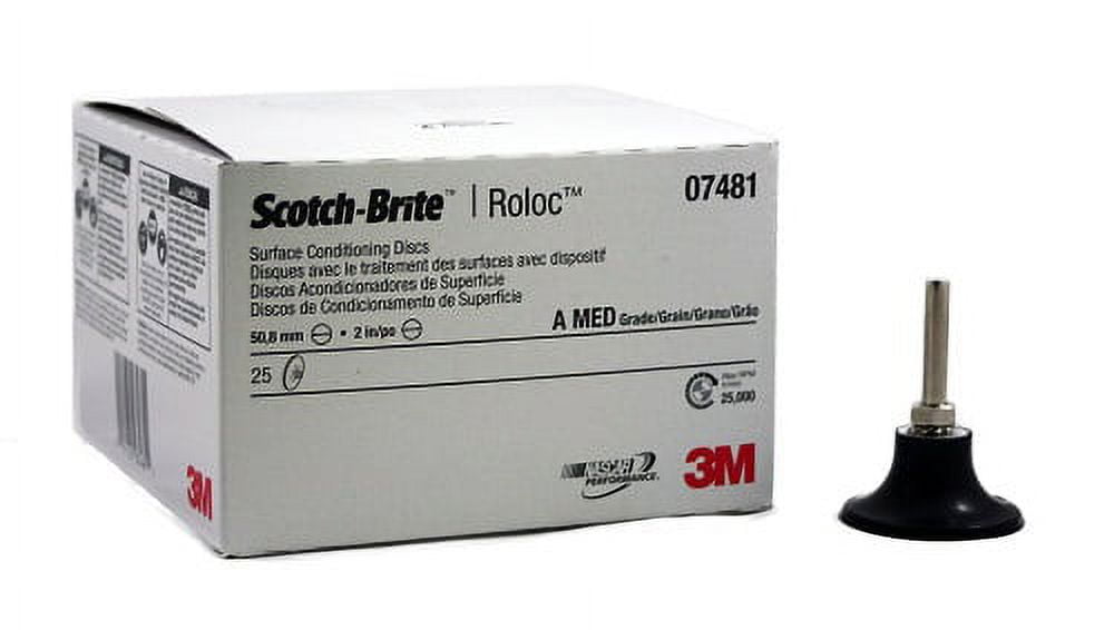 3M Roloc Adapter 05539 and Medium Scotch Brite Surface Disc 07481 ...