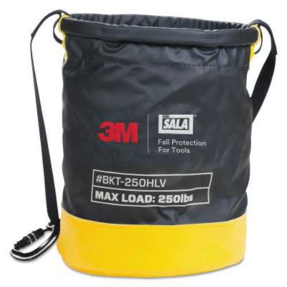 3m Dbi-Sala Bucket, Black, Yellow, Vinyl 1500139 - Walmart.com