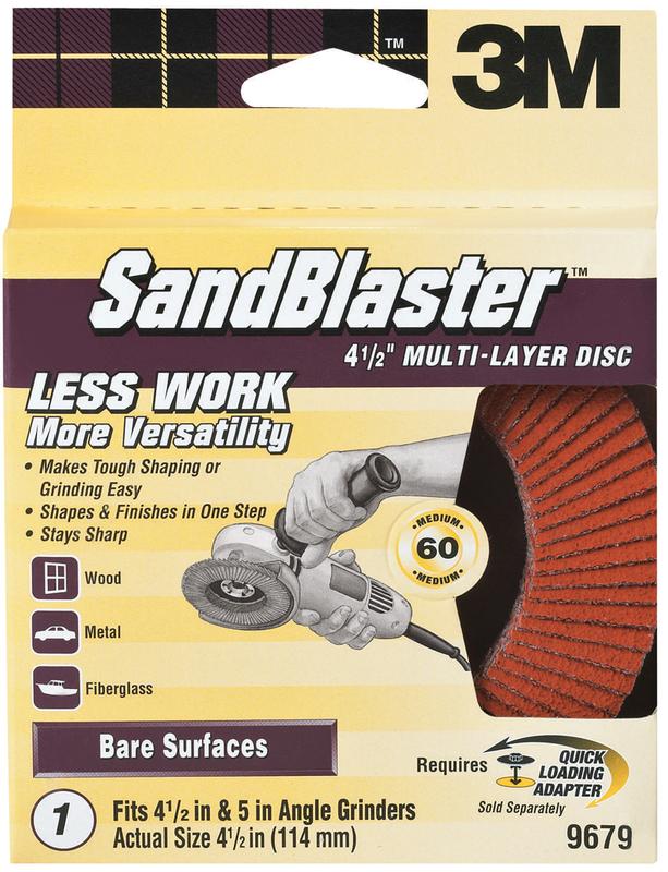 3M SandBlaster 9679 Multi-Layer Grinding Disc 60-Grit Medium Grade ...