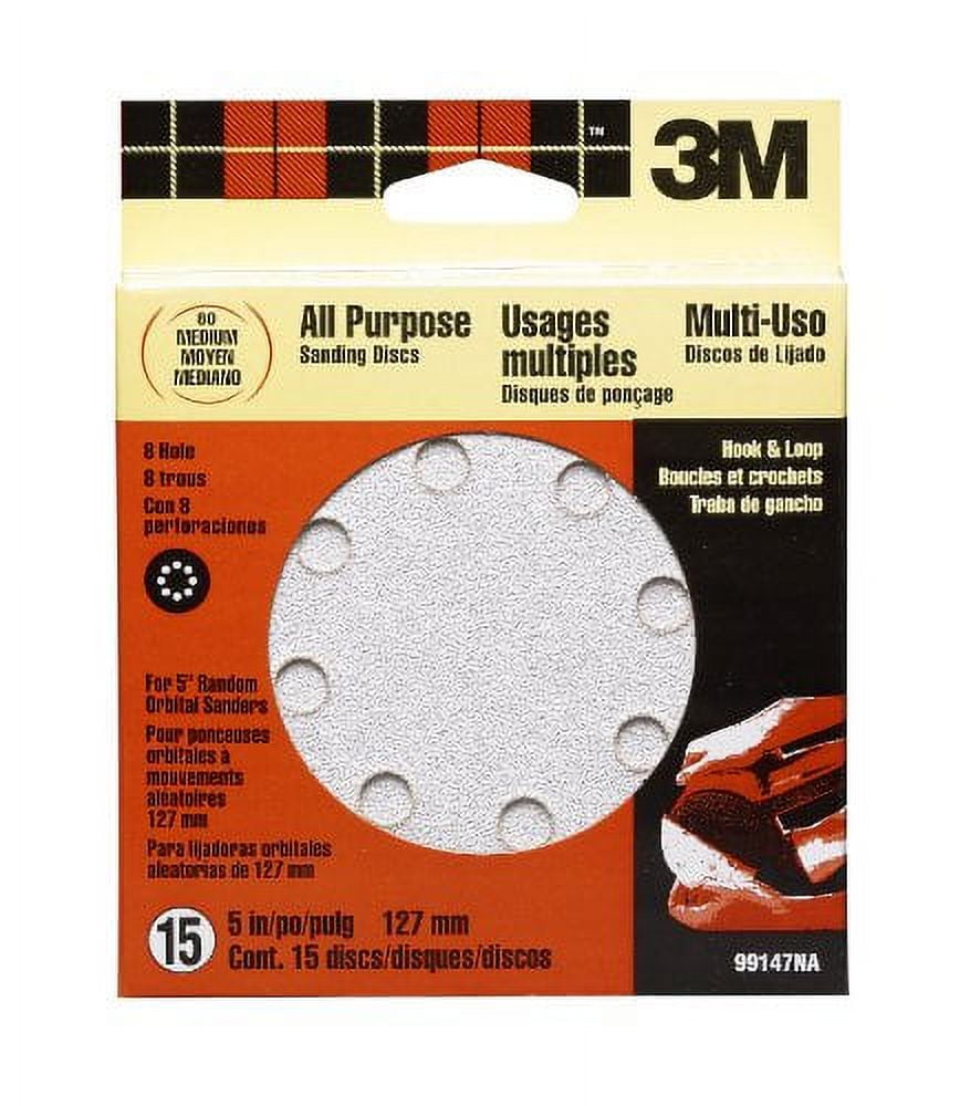 3M SandBlaster 99147NA Sanding Disc 80-Grit Medium Grade Aluminum Oxide ...