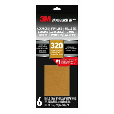 3M Wetordry Sandpaper, 32023, 1500 Grit, 9 in x 11 in, 5 Pack - Walmart.com