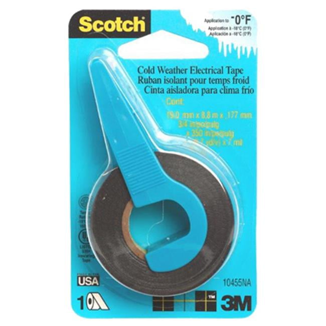 3M Scotch 10455NA Vinyl Plastic Cold Weather Electrical Tape 3/4" x 350 ...