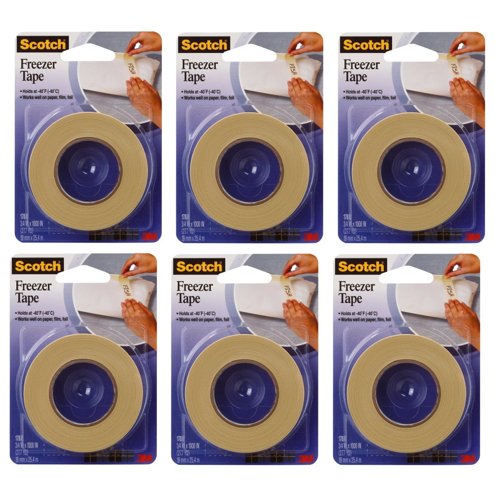 3M Scotch 178 Freezer Tape Adhesive Tight Moisture Resistant Seal Works ...