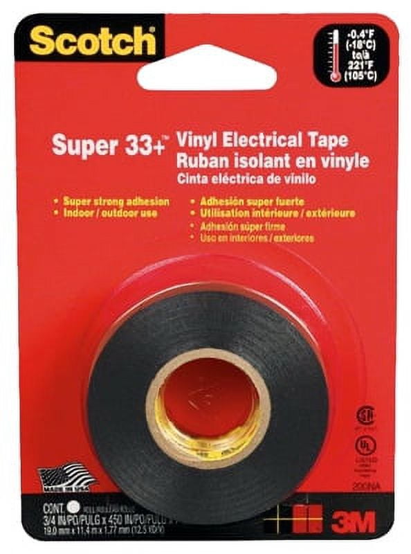 3M Scotch 3/4" x 450" Electrical Tape, Each - Walmart.com