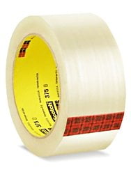 3M Scotch 375 Synthetic Rubber Hot Melt Box Sealing Adhesive Tape, 0 ...
