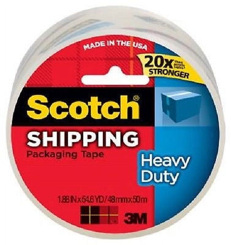 3M Scotch 3850 1.88" X 54.6 yd Clear Packing / Packaging / Shipping ...