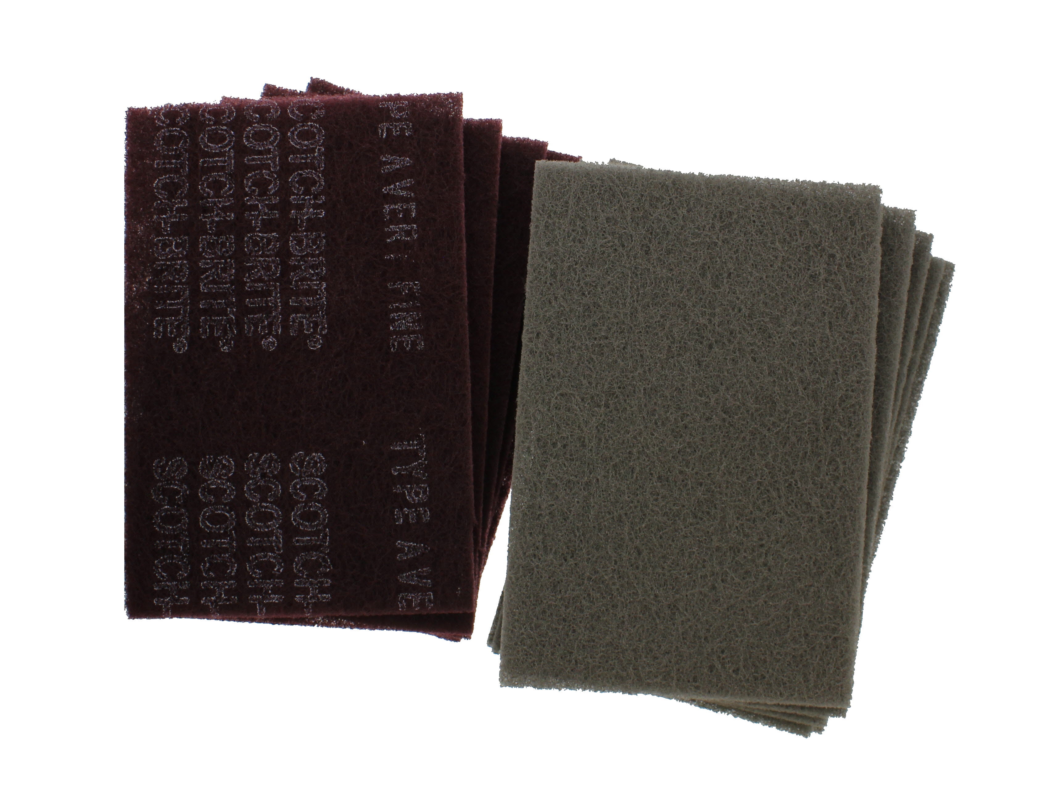 3M Scotch-Brite (7448/7447) (5) Light Duty Pads & (5) General Purpose ...
