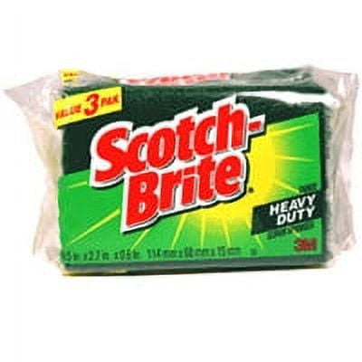 3M Scotch Brite Heavy Duty Scrub Sponge - 3 Ea 3 Pack - Walmart.com