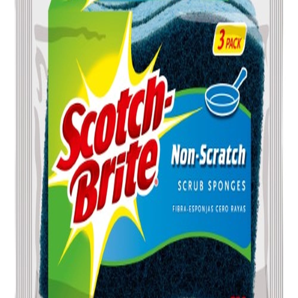 3M Scotch-Brite No-Scratch Multi-Purpose Scrub Sponge (Pack of 20 ...
