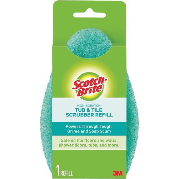 3M Scotch-Brite No-Scratch Tub & Tile Scrubber Refill - Single Pack ...