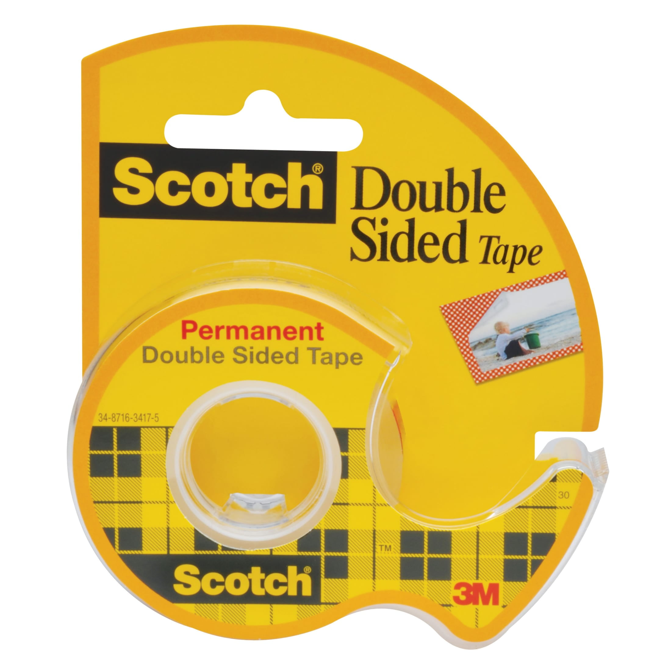 3M Scotch Double-Sided Tape, 1/2 in x 250 in - Walmart.com