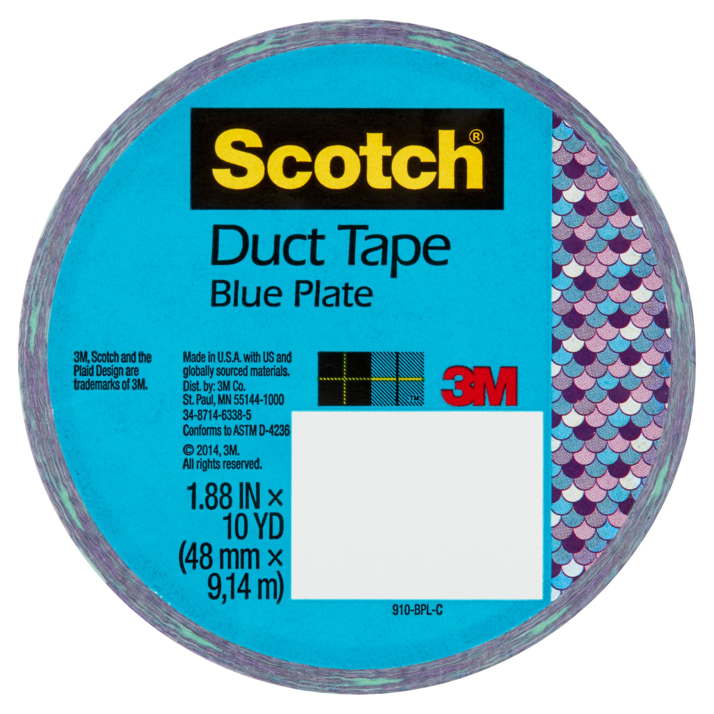 3M Scotch Duct Tape Blue Plate - Walmart.com