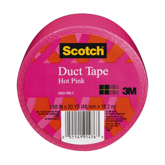 3M Scotch Duct Tape for Artists, Pink, 1.88" x 20 yds. - Walmart.com