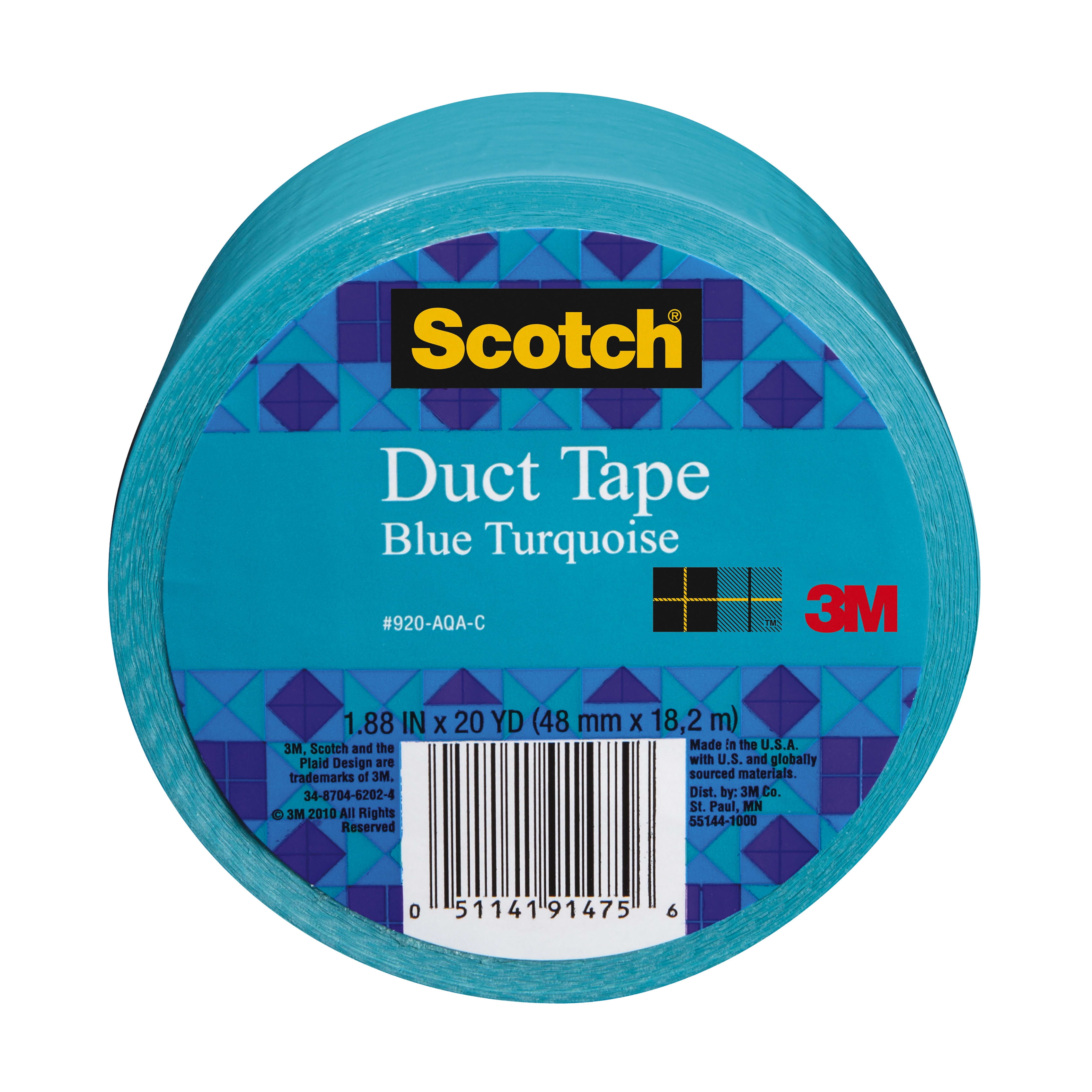 3M Scotch Duct Tape for Artists, Turquoise, 1.88