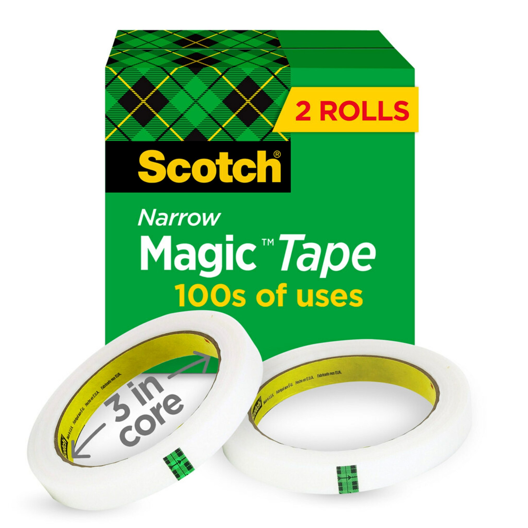 Scotch Magic Tape Refills, 1/2 in. x 2,592 in., 2 Boxes/Pack - Walmart ...