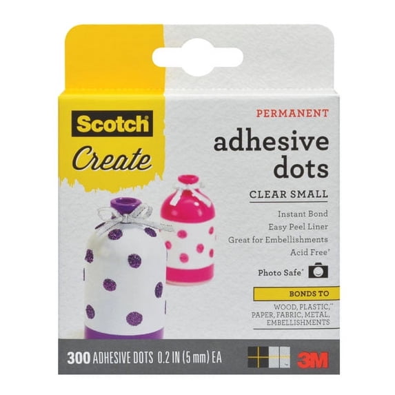 3M Scotch Permanent Adhesive Dots, Small Craft, 300/Pkg - Walmart.com