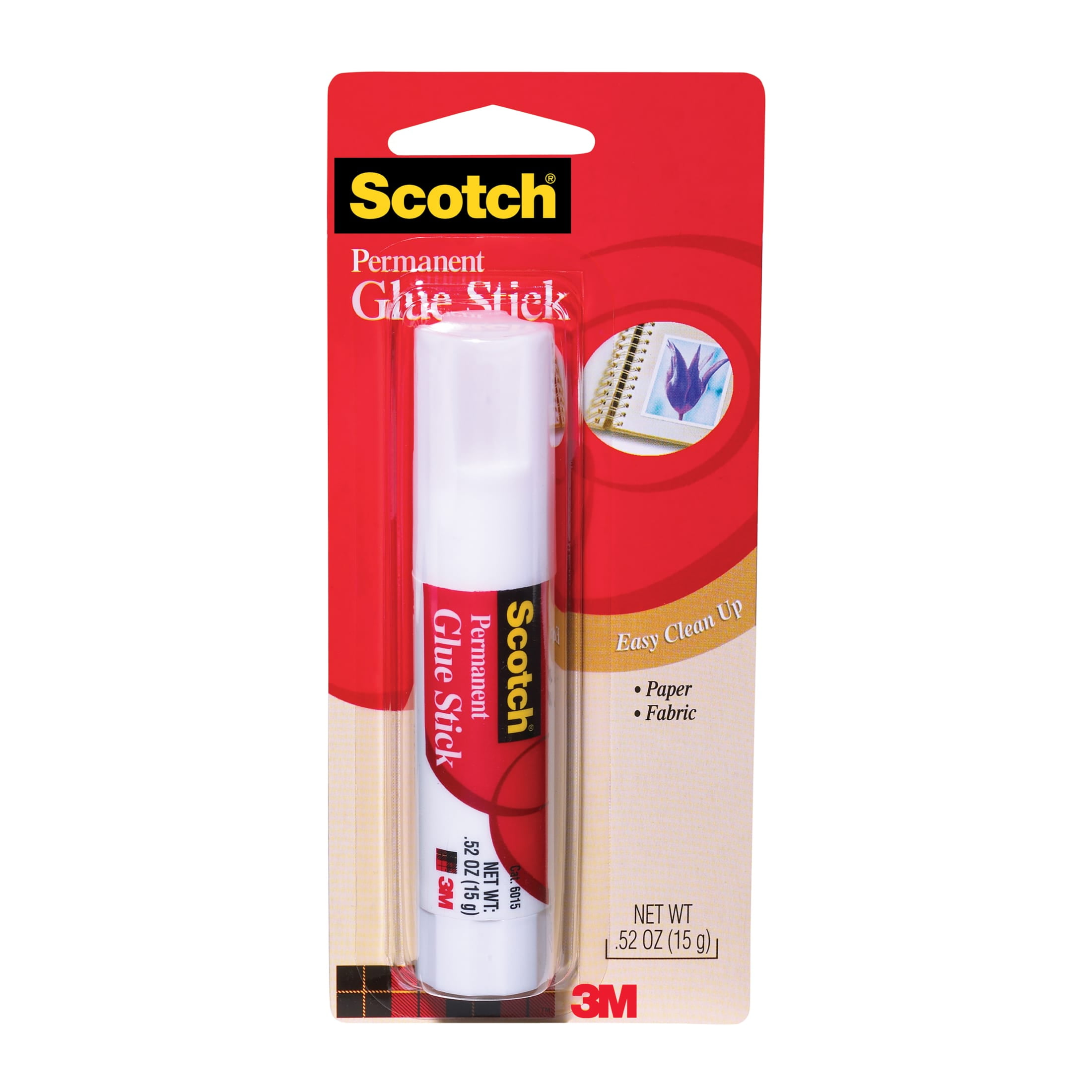 3M Scotch Permanent Glue Stick, White, .45 oz. - Walmart.com