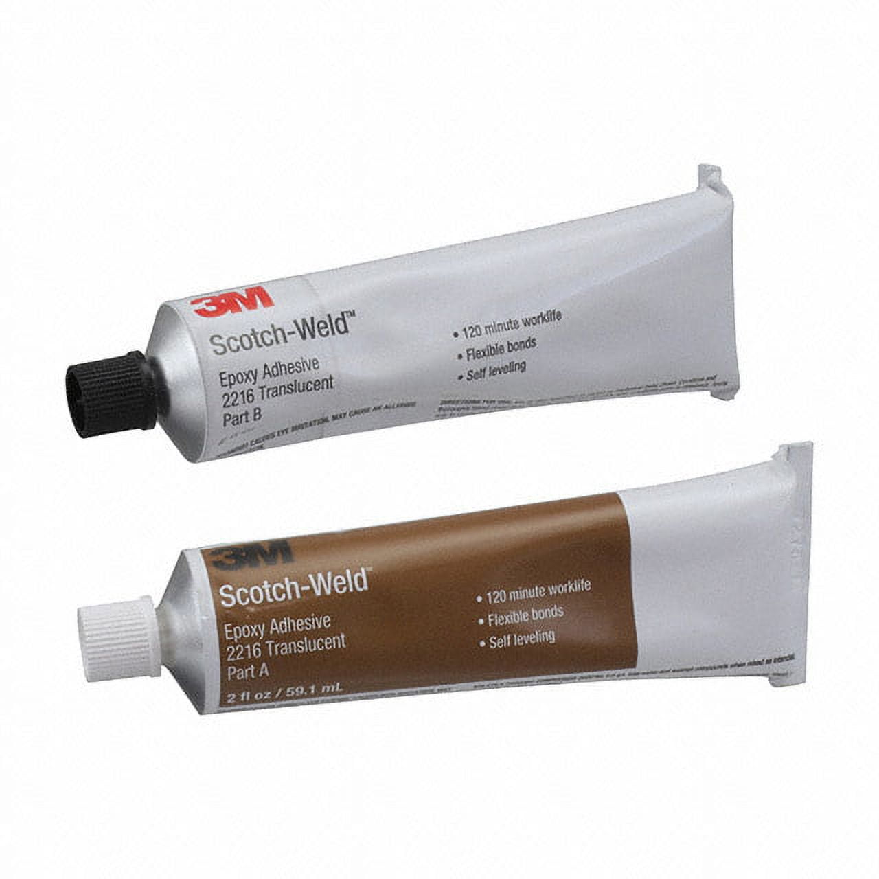 3M Scotch-Weld 20851 Epoxy Adhesive 2216 Part B/A, Translucent, 2 fl ...
