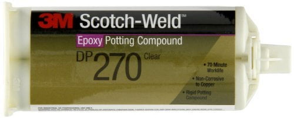 3M Scotch-Weld Epoxy Potting Compound DP270 Clear, 1.69 fl oz (Pack of ...