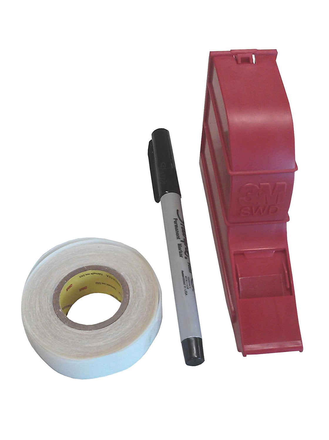 3M ScotchCode Wire Marker Write-On Dispenser with Tape and Pen SWD, 0. ...