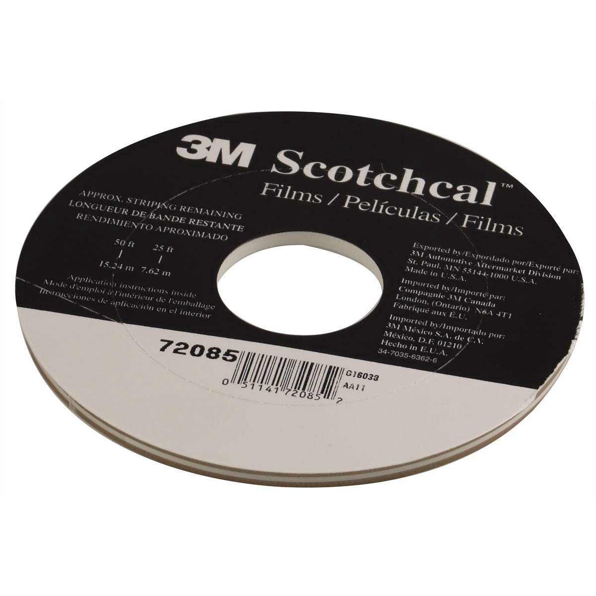 3M Scotchcal™ Striping Tape, 72085, Light Gold Metallic, 3/16" x 150 ...