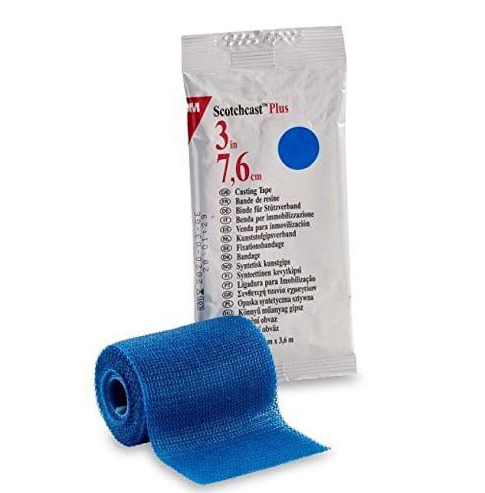 3M Scotchcast 82003B Plus Casting Tape 3in. x 4 Yards - Blue (Pack of 2 ...