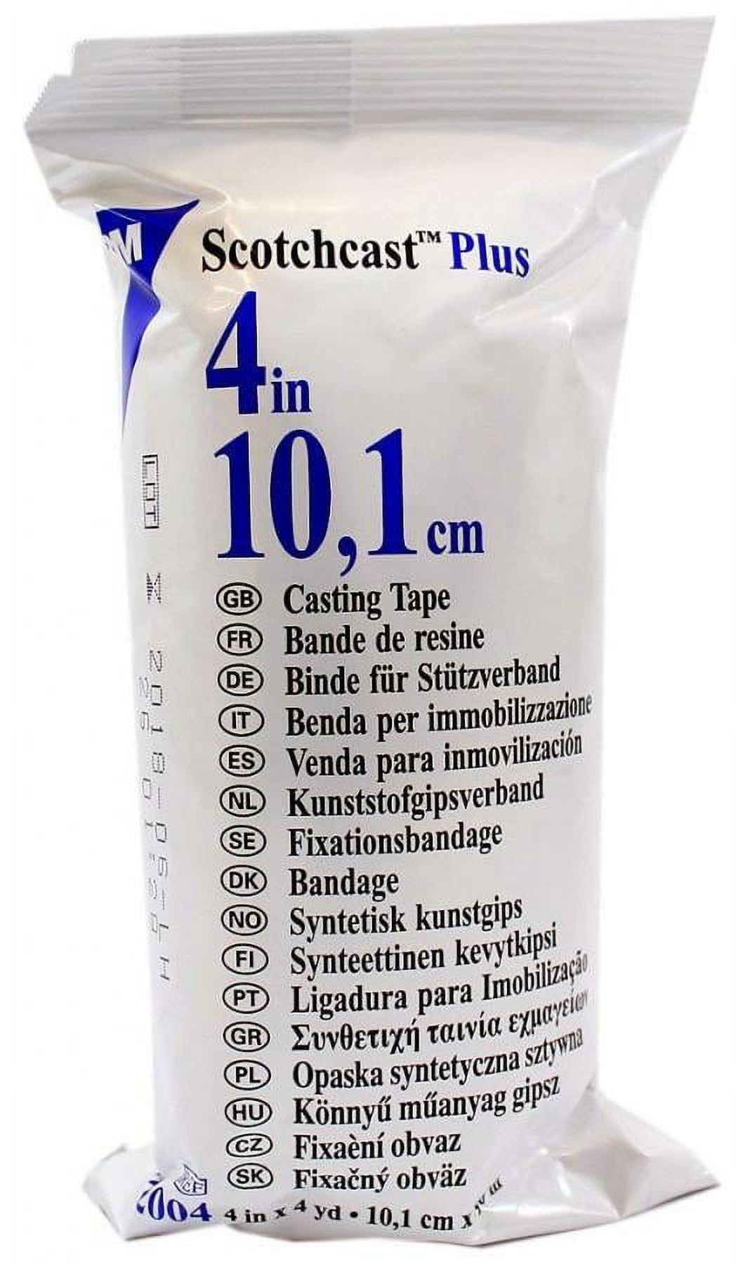 3M Scotchcast Plus Cast Tape, Fiberglass/Resin, 4 Inches x 12 Feet ...