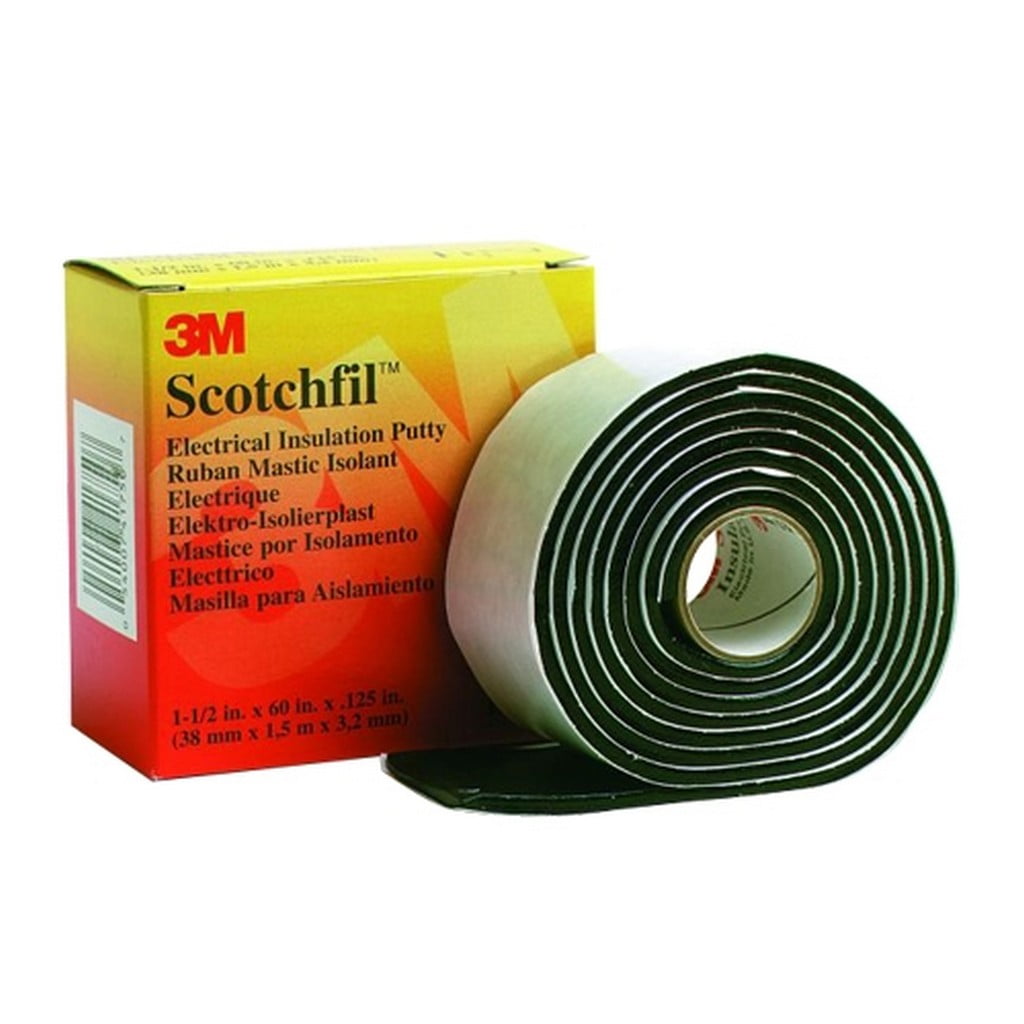 3M Scotchfil Electrical Putty Tape 1 1/2" X 5' Roll (4 Pack) - Walmart.com