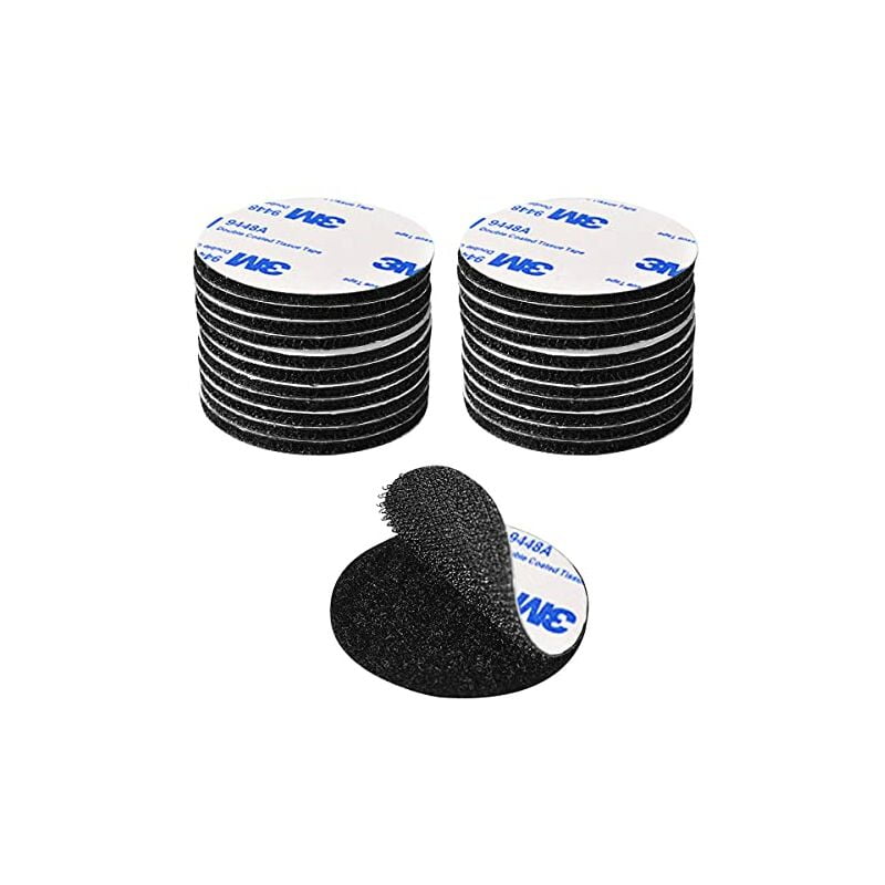 3M Scratch Extra Strong Double Sided Sticker, Black Reusable Self ...