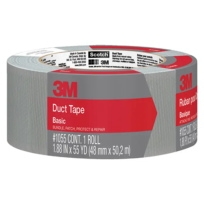3M Silver Basic Duct Tape 1.88"wx55yd, Single Roll - Walmart.com