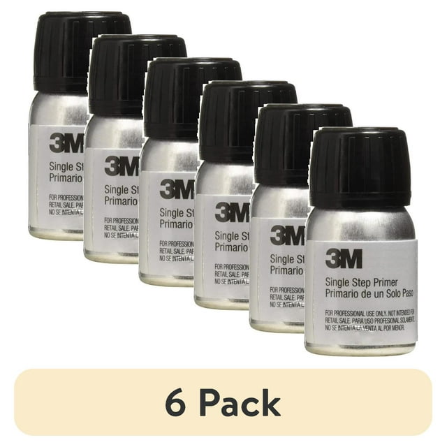 (6 pack) 3M Single Step Primer, 08682, Black Color, One-Part Urethane ...