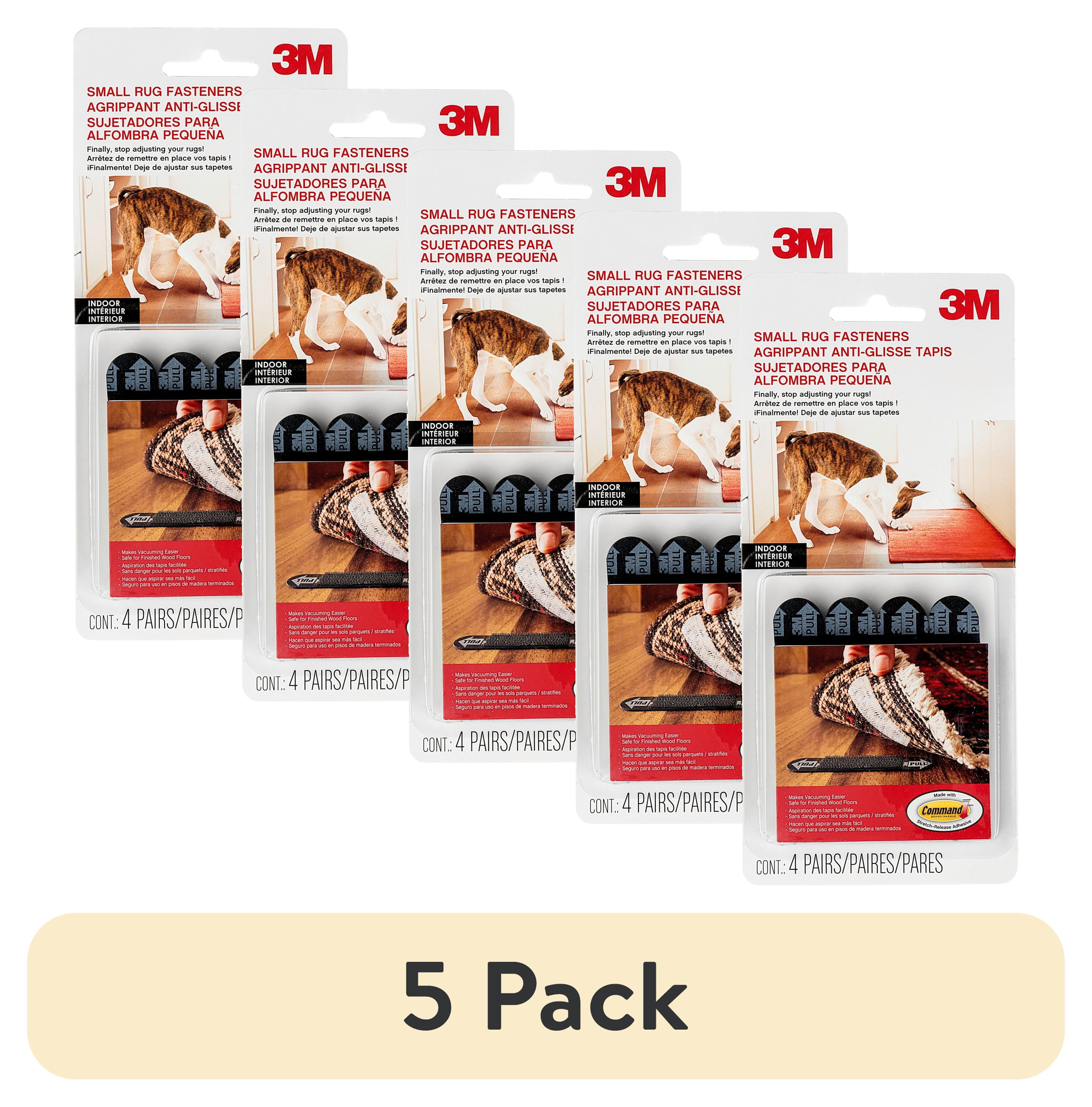 (5 pack) 3M Small Rug Gripper, Black, Prevents Slips and Trips, Safety ...