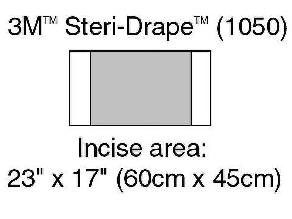 3M Steri-Drape Sterile Large Incise Surgical Drape, 17 x 23 Inch (Sold ...