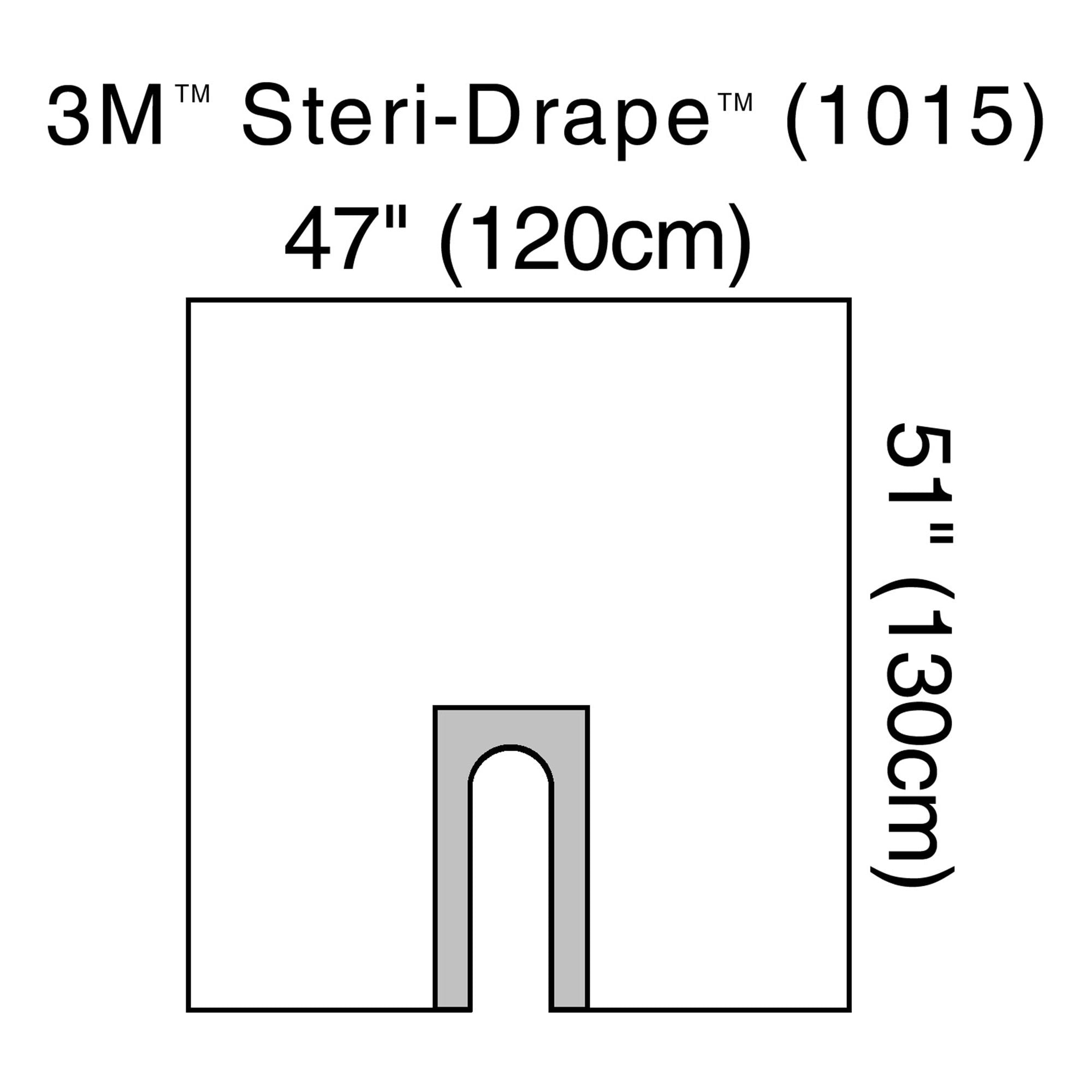3M Steri-Drape Sterile Orthopedic U-Drape, 47 W x 51 L Inch, 3M 1015, 1 ...