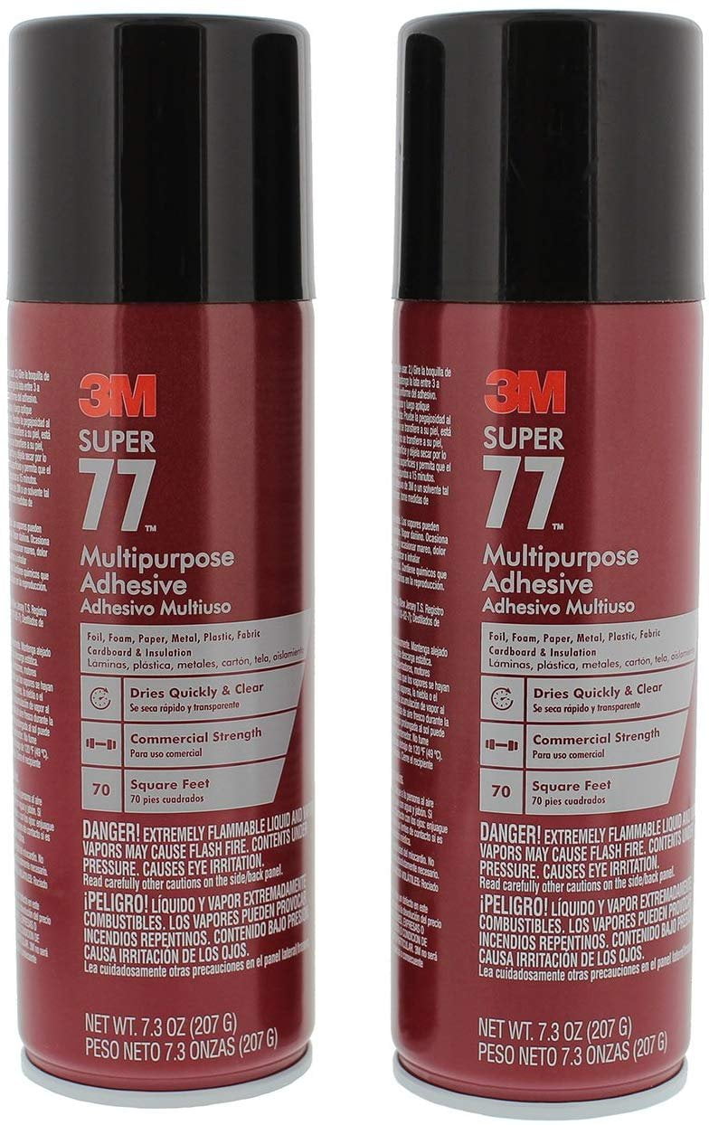 3M Super 77 -Glue Multipurpose Adhesive for Foil Plastic Paper Foam ...
