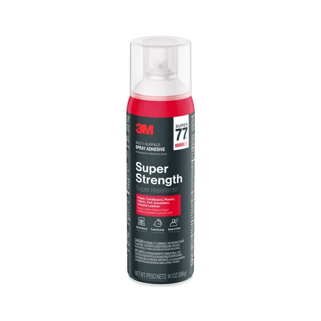 3M Super 77 Multi-Surface Spray Adhesive, Glue, Fabrics, Crafts, 14.1 ...