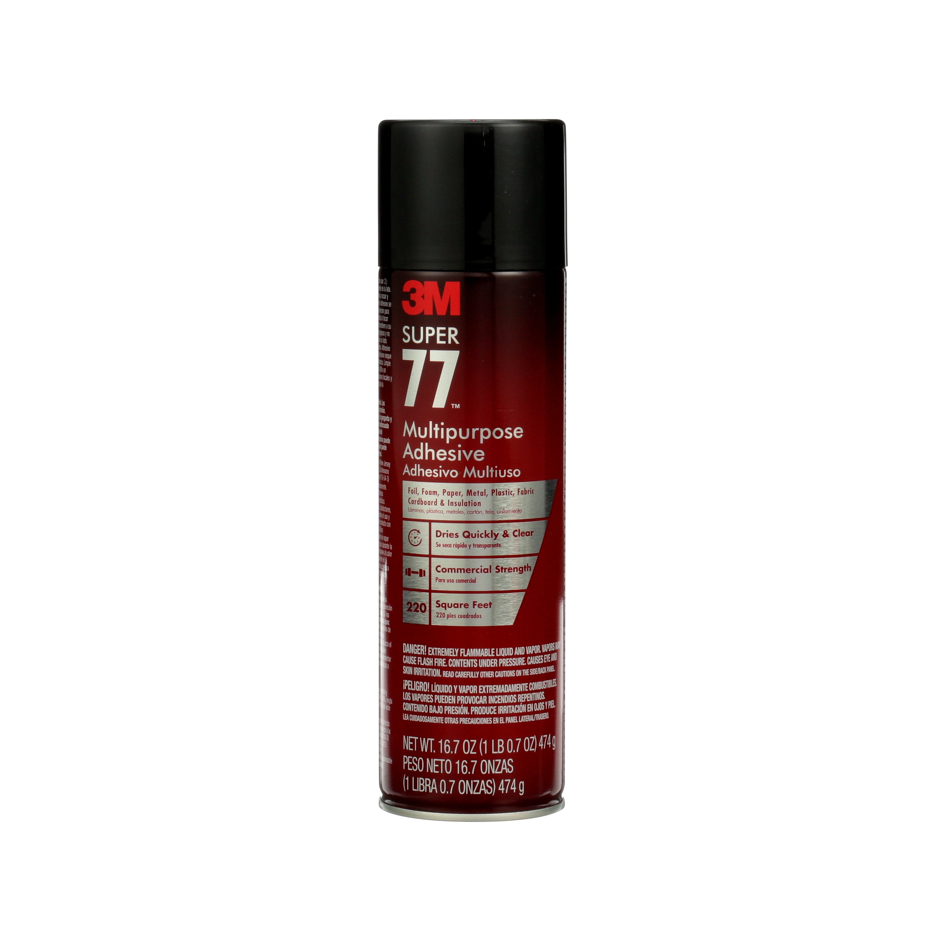 3M Super 77 Multipurpose Spray Adhesive, 16.7 oz. - Walmart.com