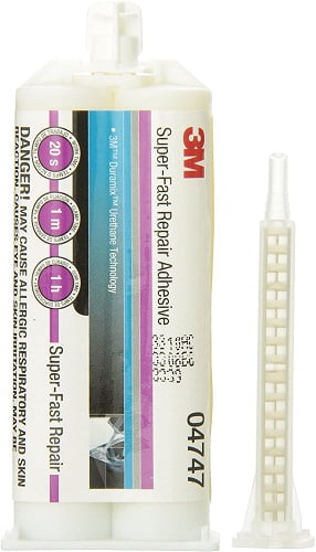3M Super-Fast Repair Adhesive, 04747, Amber, 47.3 mL Cartridge ...