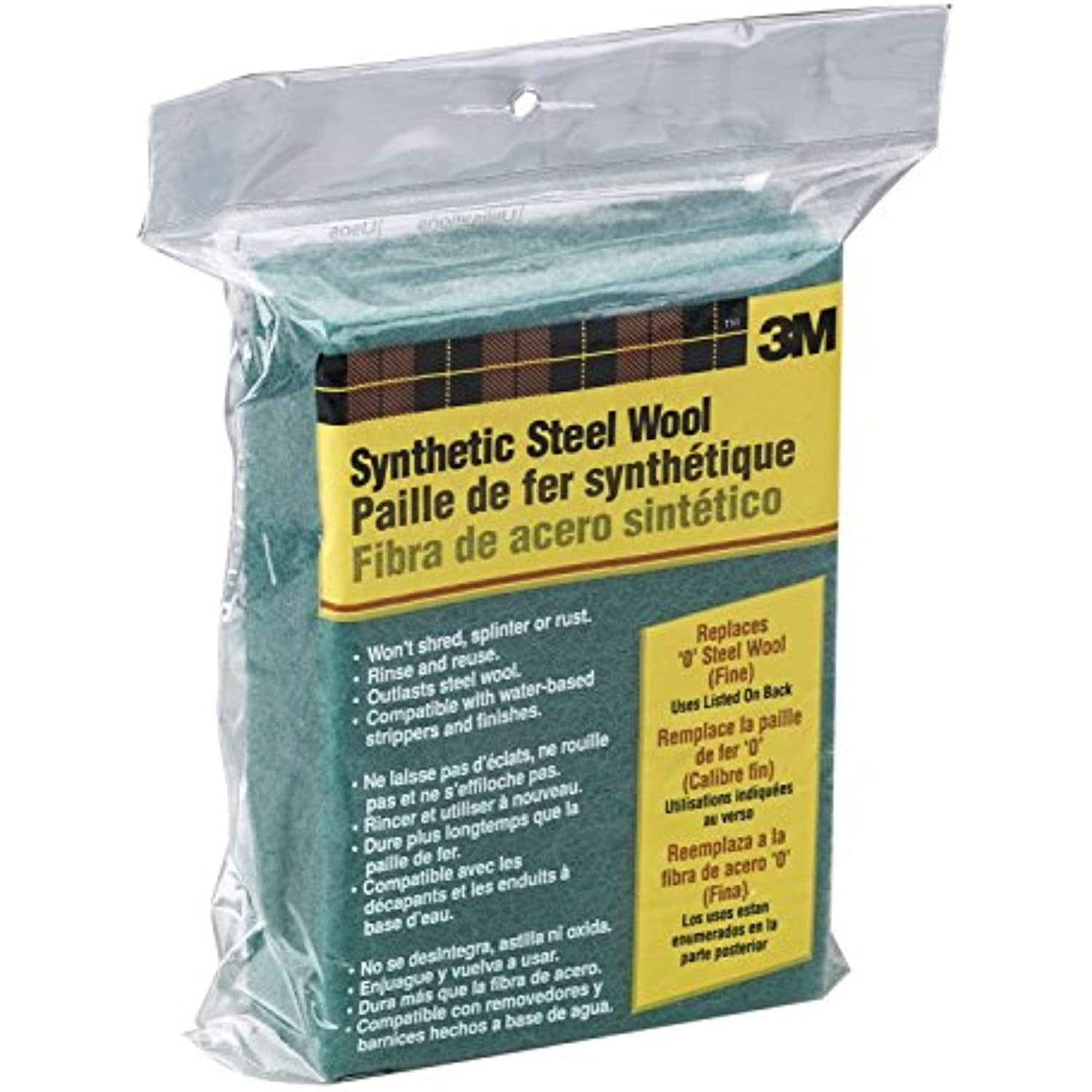 3M Synthetic Steel Wool Pads, #0 Fine Grit 10118NA - Walmart.com
