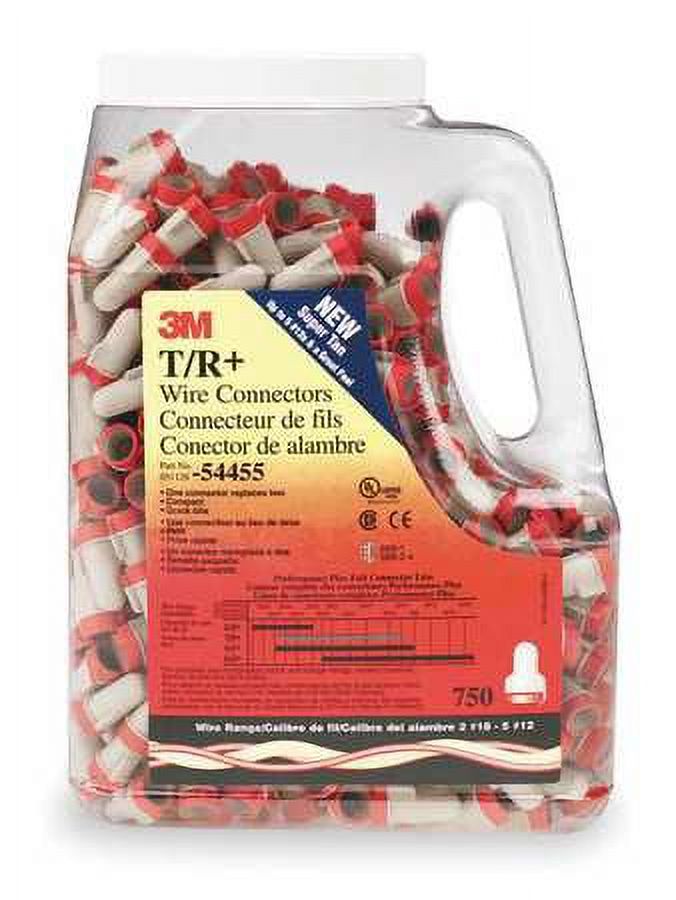 3M T/R+Jug Twist On Wire Connector,18-12 AWG,PK750 - Walmart.com